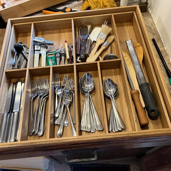 Custom Kitchen Drawer Organizer | Silverware | Baking and More - Made ...