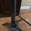 Rustic Hand Hewn Cast Iron Bar Stool - Etsy