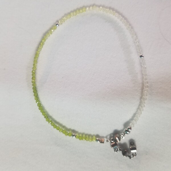 Beautiful Green Rainbow Multi Color Crystal Beads . Faceted 2mm Round Beads . Gorgeous Green ...