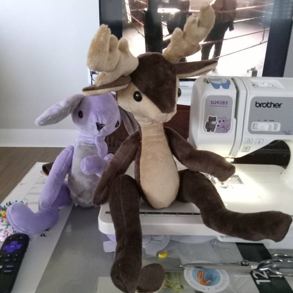 4 Sewing Pattern Bundle. Deer, Hare, Fox, Wolf, With Clothes. - Etsy