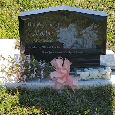 Diamond Pet Upright Headstone, Diamond Pet Gravestone, Diamond Shaped ...