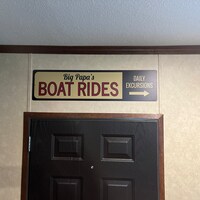 Boat Rides Arrow Sign, Personalized Daily Excursions This Way Sign ...