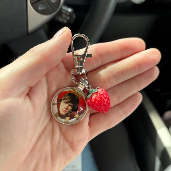 Strawberry Sam Keychain - Etsy
