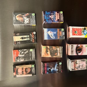 VHS Inspired Mini Magnets 1 X 2 Lots of Titles You Choose Horror Genre ...