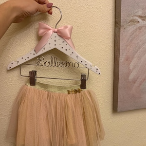 Tutu, Tutu Hanger, Childrens Hanger, Flower Girl Gift, Baby Hanger ...