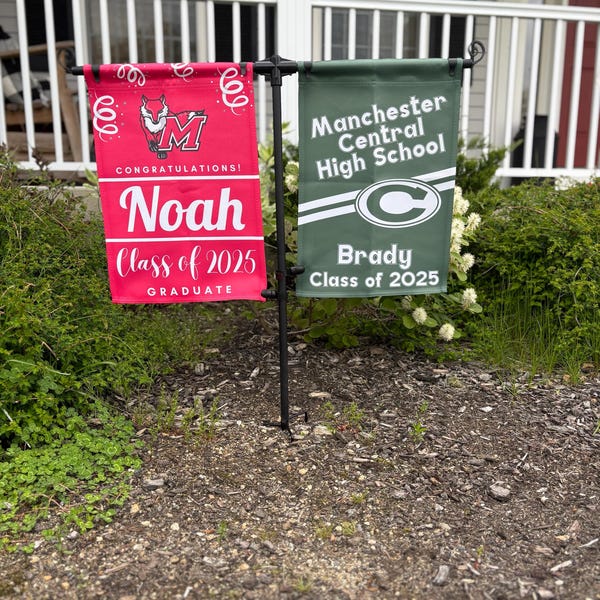 Custom Graduation Flag, Graduate Yard Sign, College Grad Flag, College ...