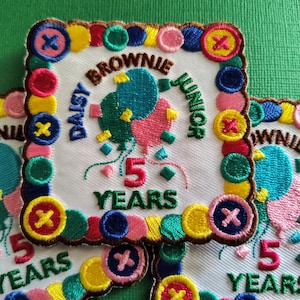 13 Years Milestone Girl Scout Iron on Patch 3 or More Daisy Brownie ...