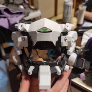 Techwear/streetwear Oni Mask red - Etsy