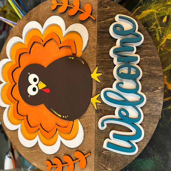 Turkey Welcome Sign, Digital Download, SVG Laser Cut File, Cricut ...