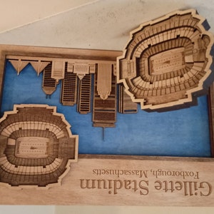 Laser Cut SVG Digital Cut File Atlanta, Georgia Skyline and 3D Football ...