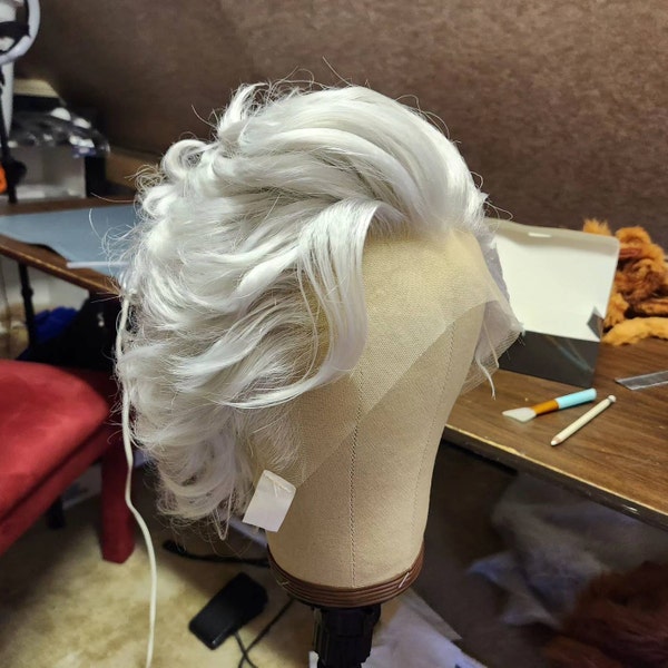 Black Elven Lacefront Fantasy Wig - Etsy