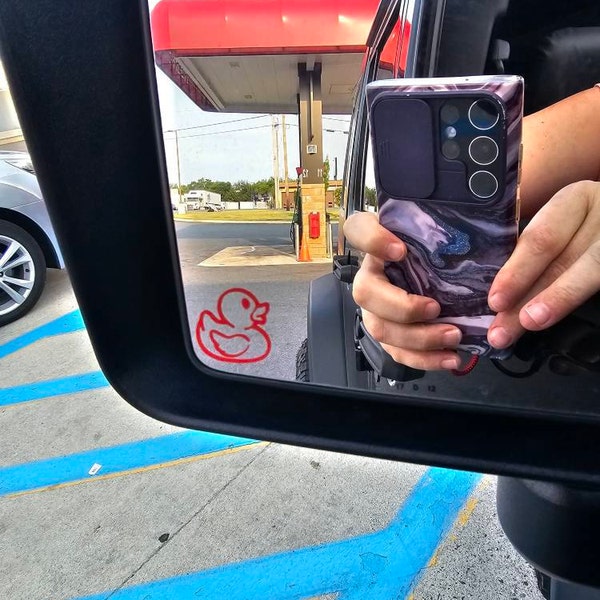 Duck Decal, Rubber Duck Decal, Ducking, Ducking Decal, Rearview Mirror ...