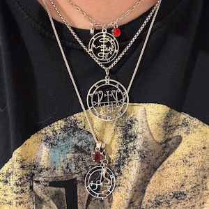 Asmodeus Sigil Crystal Necklace - Etsy