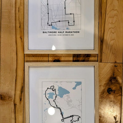 Portland Marathon Course Map Personalized Portland Marathon Route Map ...