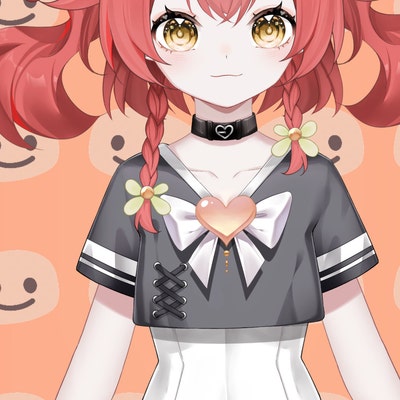 Vtuber Model for Commercial Use Full Body/fully Rigged Live2d Anime ...