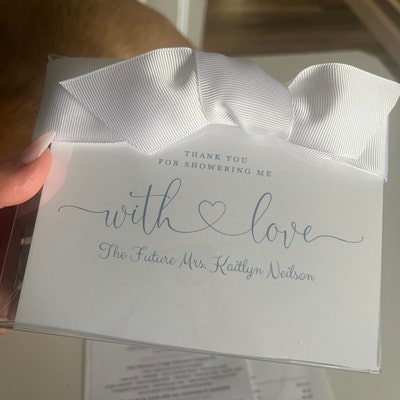 Bridal Shower Thank You Cards Thank You Notes Wedding Stationery ...