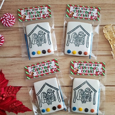 Printable DIY Cookie Kit Instruction Card 3.5 X 5 Printable Cookie Tag ...