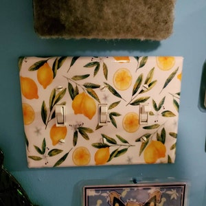 Botanical Light Switch Cover, Switchplate Cover Greenery, Nature Rocker ...