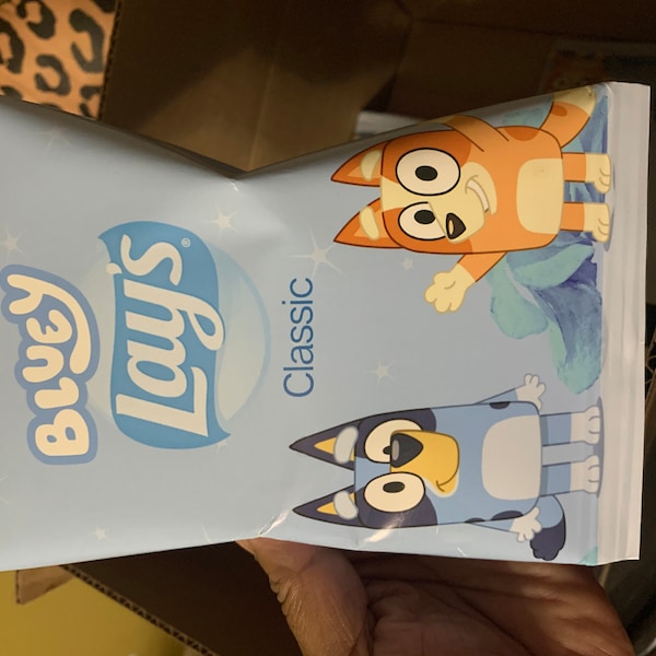 Bluey Chip Bags Bluey Birthday Chips, Bluey Party Favor Bags Birthday ...