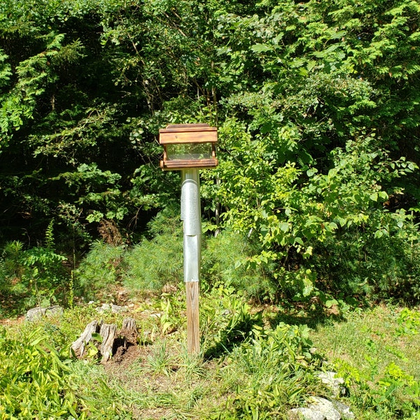 Very Large Post Mount Bird Feeder Cedar Wood TBNUP #1B - Etsy