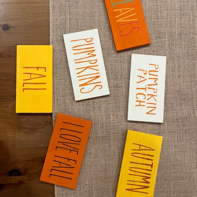 STENCIL SET, Skinny Fall Word Stencil Set, Reusable Stencils, PLEASE ...