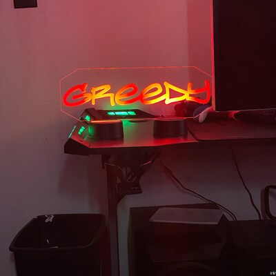 Personalized XL Gamertag Light Sign , Custom Gamer Tag Sign ...