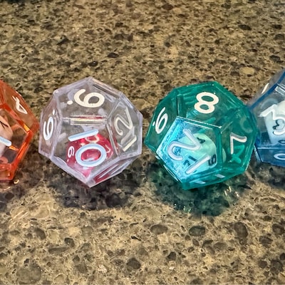 Hit Location Dice Random Number Spinner Ring Gold Tabletop Gaming RPG ...