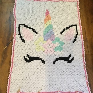 INSTANT DOWNLOAD Unicorn Crochet Graph Crochet Pattern Fairytale Baby ...