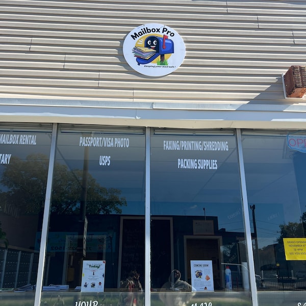 Shop Hours Decal - Attractive Storefront Hours Decal - Glass Door Sign ...