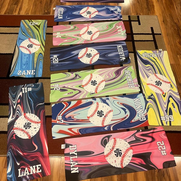 Custom Softball Slides Flip Flops Sandals for Youth and Adults ...