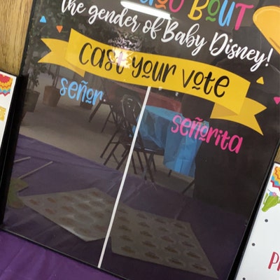 Taco Gender Vote Sign, Taco Gender Reveal Sign, Taco Bout the Gender ...