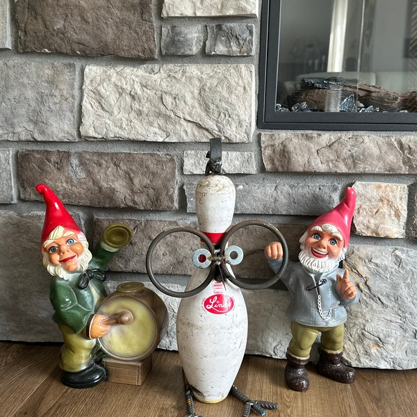 Bowling Pin Yard Art Bird. Recycled Garden Sculpture. - Etsy