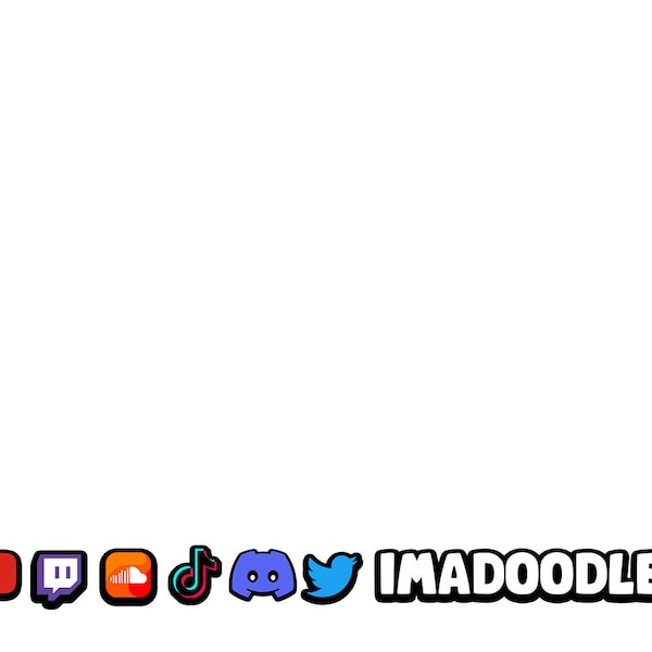 Custom Social Media Overlay for Twitter Twitch Tiktok Discord Instagram Youtube - Etsy