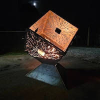 Large Garden Column Fire Pit DXF File Plasma, Laser Cutting. DIY ...