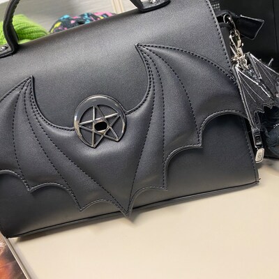 Elegant Goth Backpack Gothic Black Woman School Backpack With - Etsy