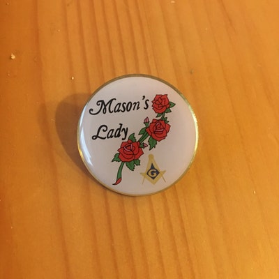 Mason's Lady With Roses Lapel Pin - Etsy