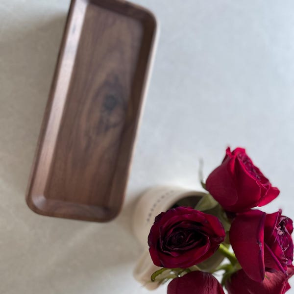 Handcrafted Walnut Wood Box: Home Decor Storage Organizer - Etsy