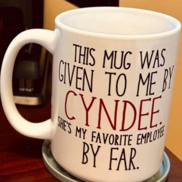 Favorite Employee Mug - Custom Boss Gift Mug - Funny Boss Gift Idea ...