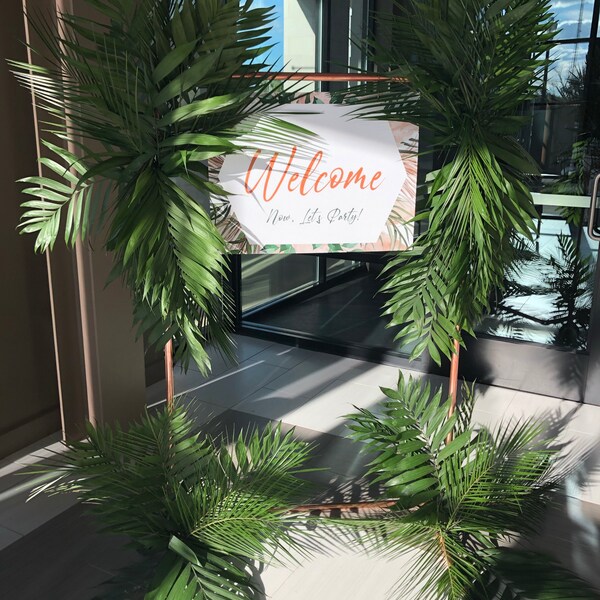 Small Copper Welcome Frame, Free Copper S Hook, Seating Chart Frame ...