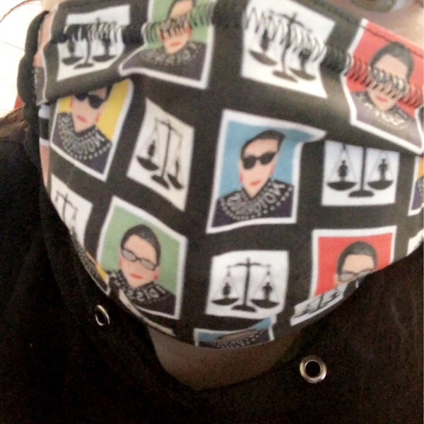RBG Face Mask | Ruth Bader Ginsburg Face Mask | Dissent Notorious RBG ...