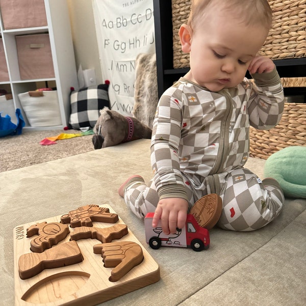 Natural Wood Baby Rattle - Rooster | Hen | Chicken Wood Rattle ...
