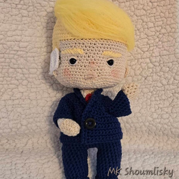 CROCHET PATTERN: Amigurumi-trump Doll - Etsy