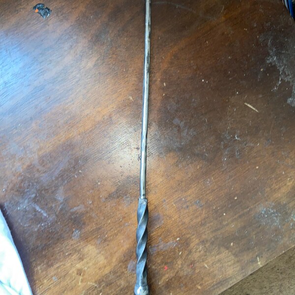 The Simple Iron Wand With Twist Handle. Hand-forged by Blacksmith ...