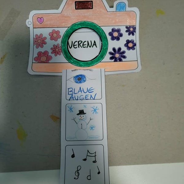 Printable Camera Craft for Kids Photography Worksheet Preschool Camera ...