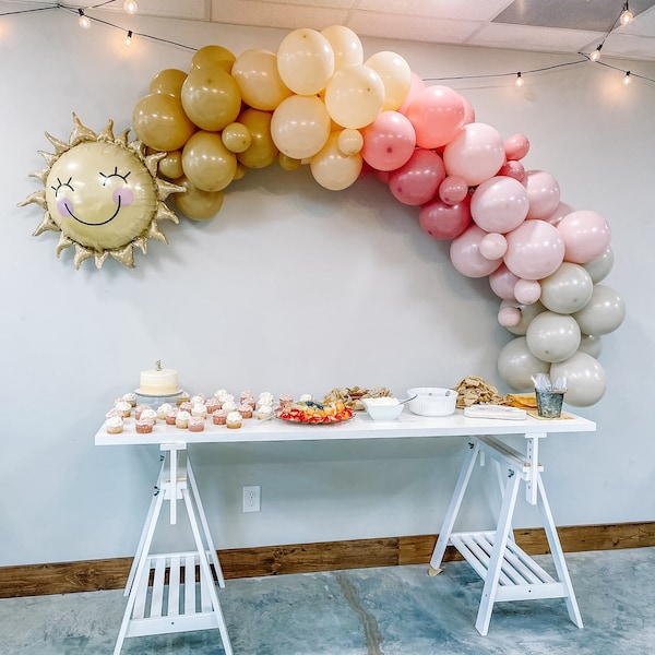Trip Around the Sun Balloon Garland | Sun Balloon Garland Arch | Boho ...