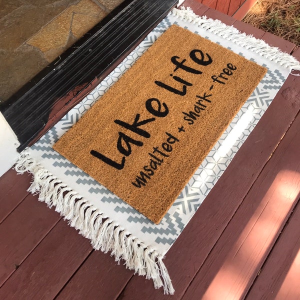 Lake Life Doormat, Cute Doormat, Lake House Doormat, Lake House Decor ...