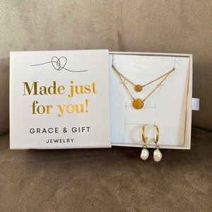 Double Chain Gold Necklace Set of 2, Combo Necklaces Set, Custom Gift ...