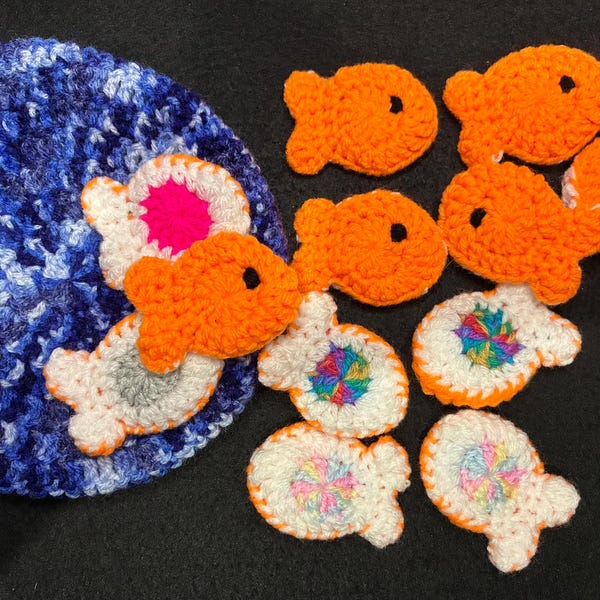 Crochet Fish Memory Game Pattern, PDF Game Pattern, Crochet Memory Game ...