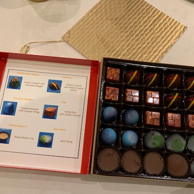 Classic American Candy Box Artisan Chocolates and Ganaches Gourmet ...