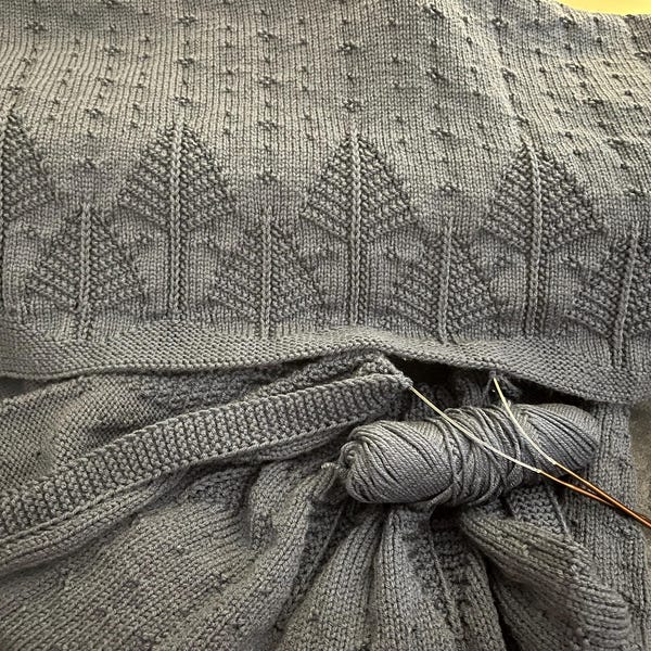 Seton Portage Blanket PATTERN, Knitting Pattern, Knit Blanket Pattern ...